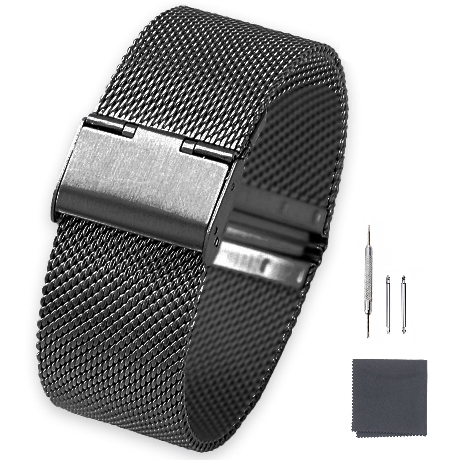 TICFROG 20mm 22mm Watch Band, Stainless Steel Mesh Watch Band Straps f ...